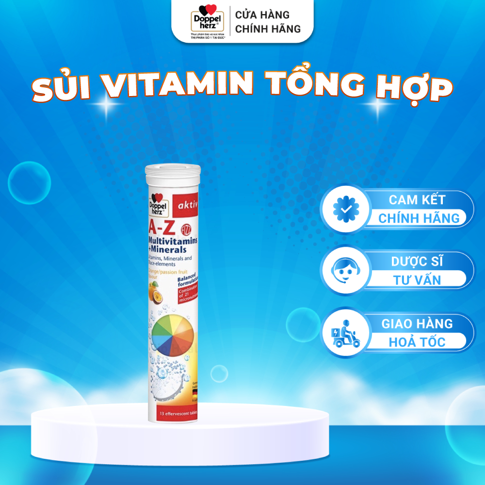 Vitamin Tổng Hợp Doppelherz A-Z Fizz Multivitamins Mineral Dạng Sủi ...