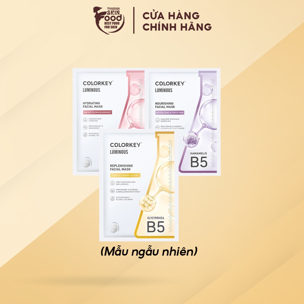 Mặt Nạ Dưỡng Ẩm Colorkey Facial Mask 25ml (Mẫu ngẫu nhiên) | Shopee ...
