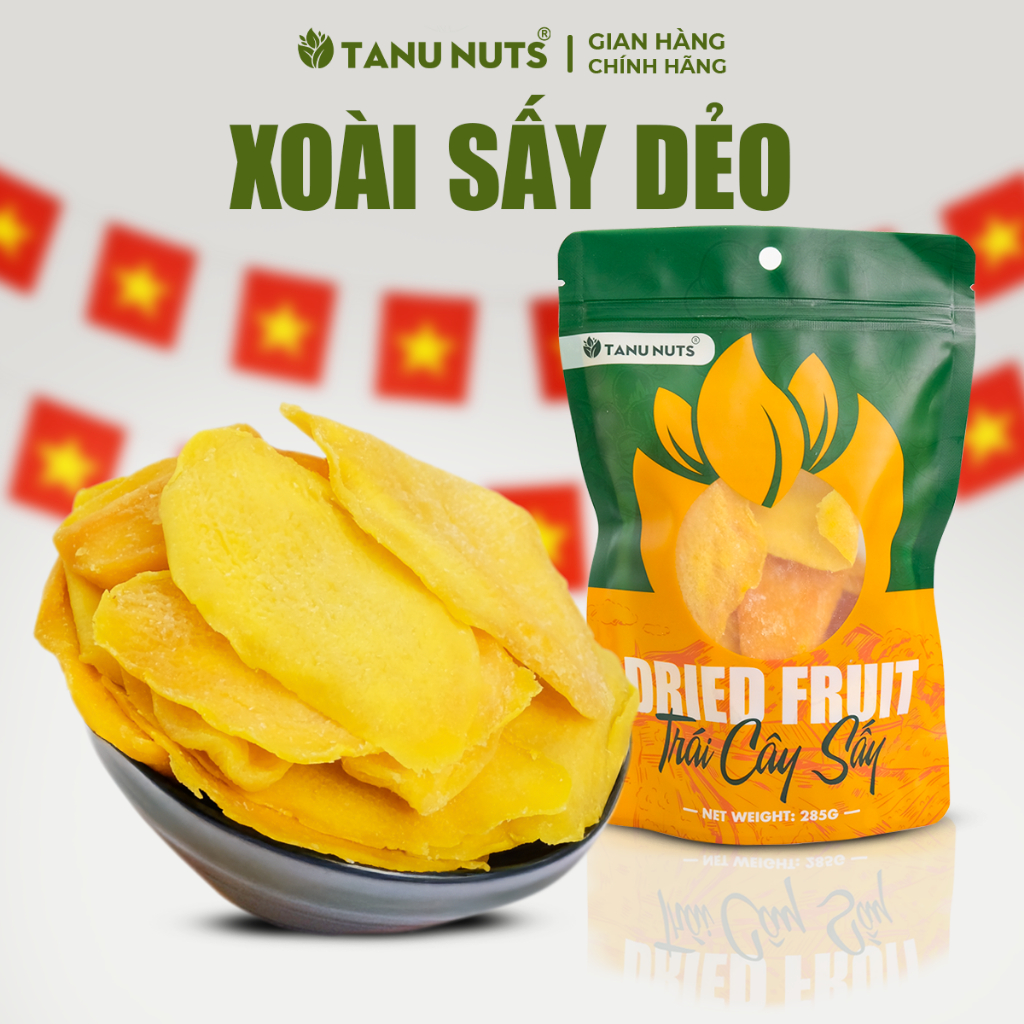 Xoài sấy dẻo TANU NUTS túi 200g, trái cây sấy tốt cho người ăn kiêng giảm cân. | Shopee Việt Nam