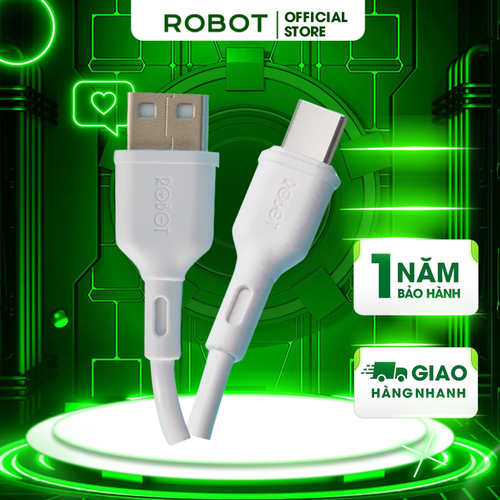 Cáp Sạc Nhanh Type-C ROBOT RBC02 Tương Thích Với Các Thiết Bị Android ...