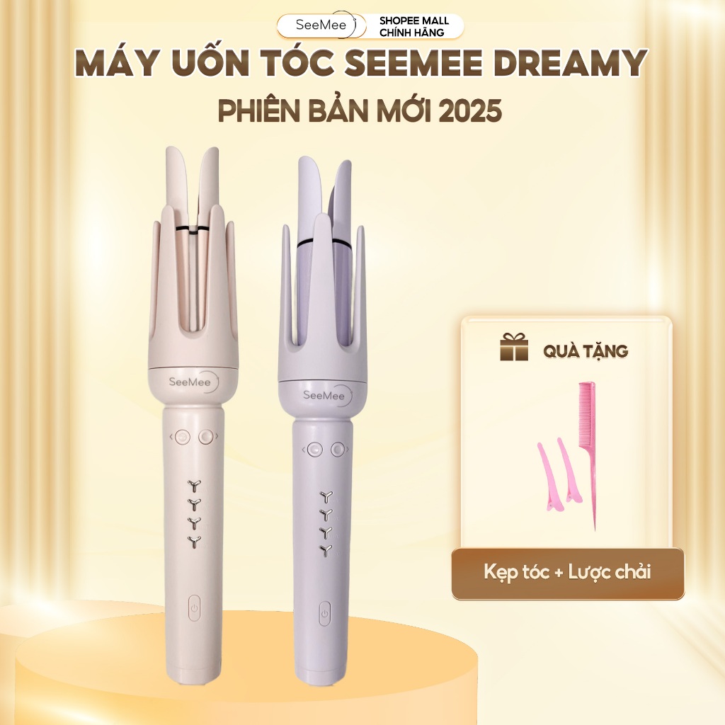 [Võ Hà Linh x Smilee] Máy uốn tóc tự động SeeMee Dreamy đường kính 32mm tóc xoăn bóng mượt ...