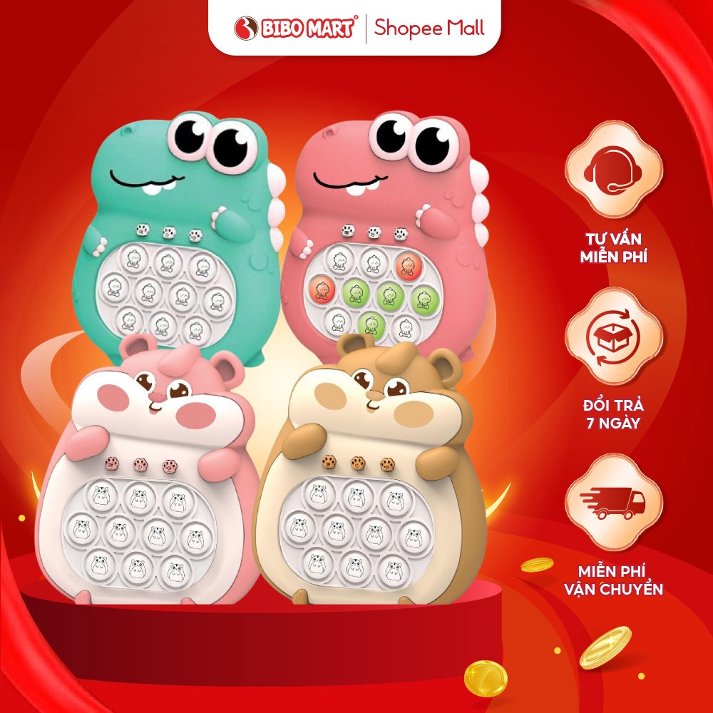 Đồ Chơi Pop It 4 Chế Độ Hình Khủng Long Xanh Hồng Hình Sóc Dễ Thương Hỗ Trợ Phát Triển Cho Trẻ ...