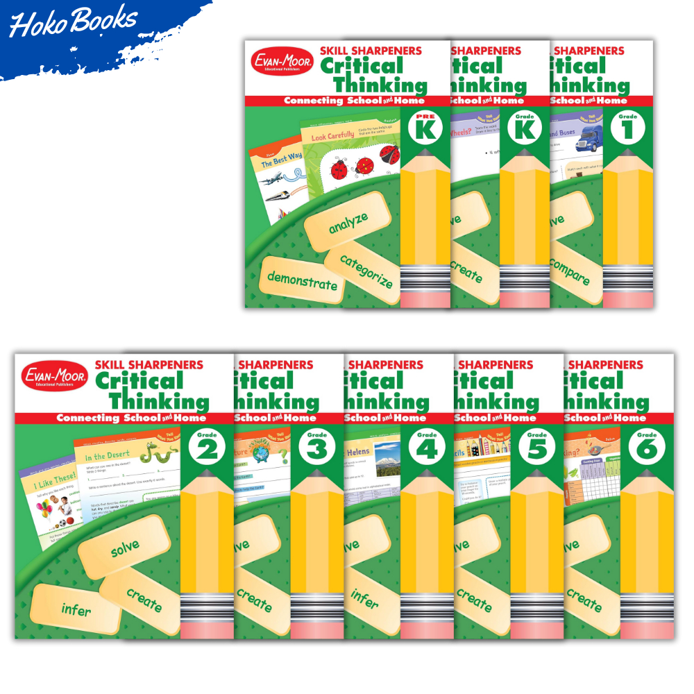 Sách Skill Sharpeners Critical thinking Grade Prek - Grade 6 | Shopee Việt Nam