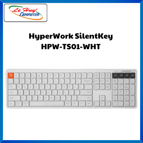 Bàn Phím Không Dây HyperWork SilentKey HPW-TS01-WHT Trắng - Hàng Chính ...