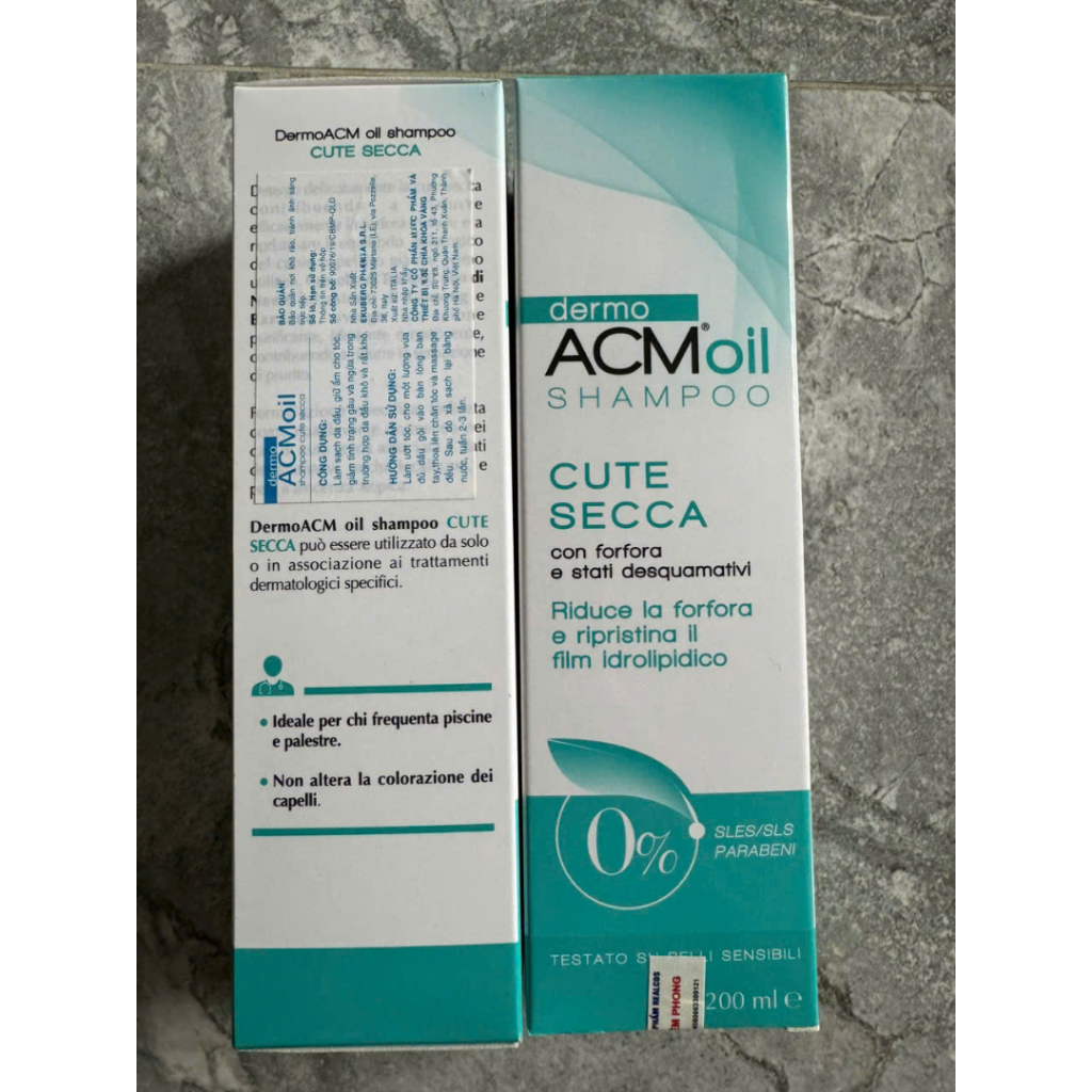 DẦU GỘI DẦU DERMO ACM OIL SHAMPOO CUTE SECCA 200ML. | Shopee Việt Nam