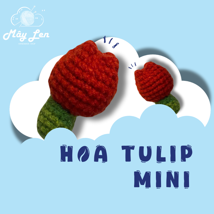 Hoa Tulip Mini - Mây Len Since 2025 | Shopee Việt Nam