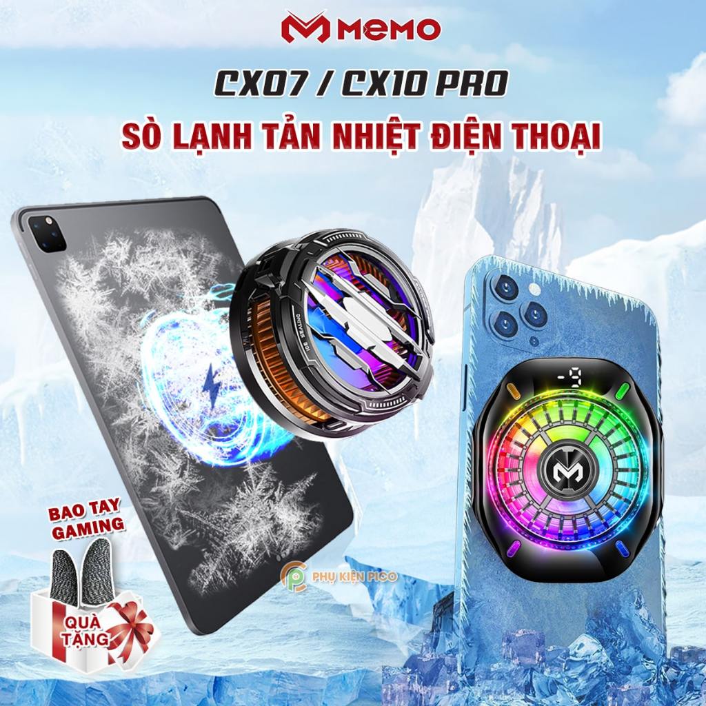 Quạt tản nhiệt điện thoại sò lạnh từ tính Memo CX07 / CX10 / CX15 / X12 ...
