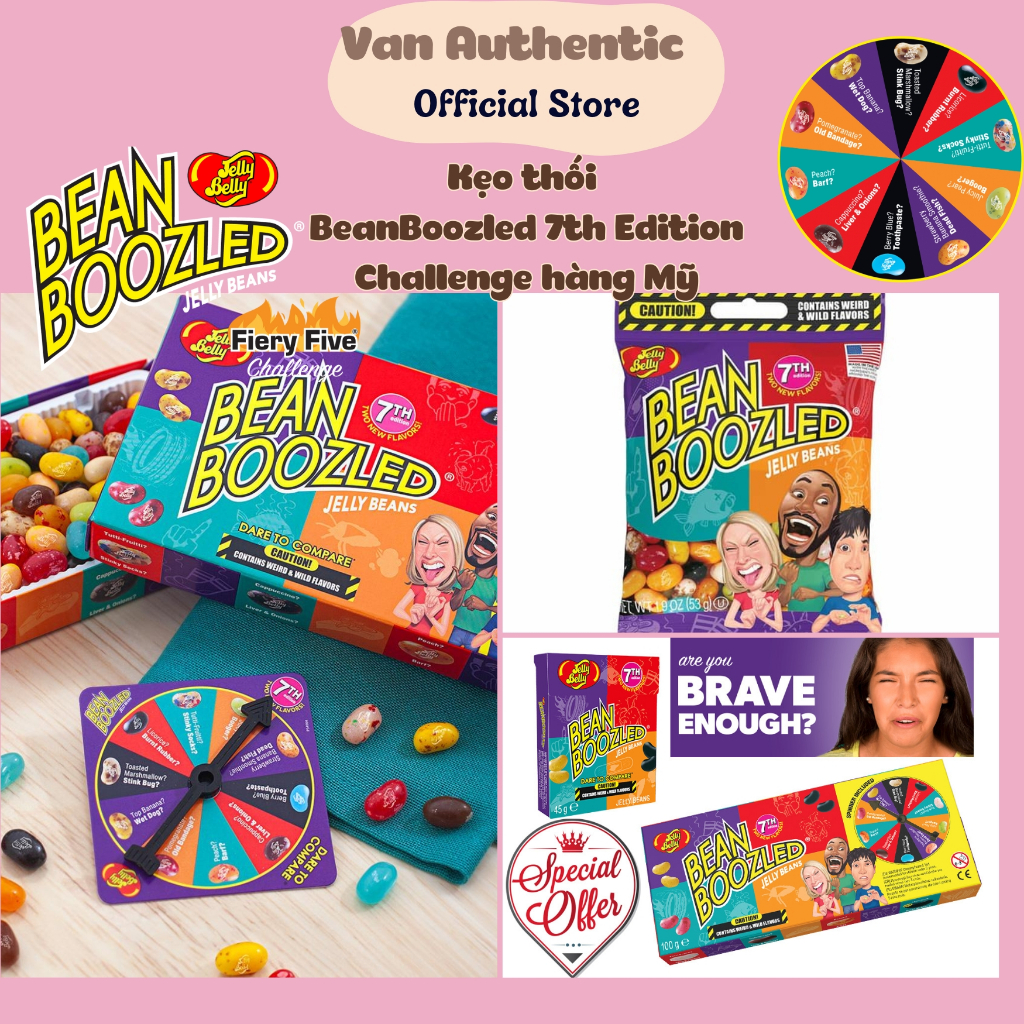 Kẹo thối Jelly Belly Bean Boozled (Phiên bản 6) mới túi 54G | Shopee ...