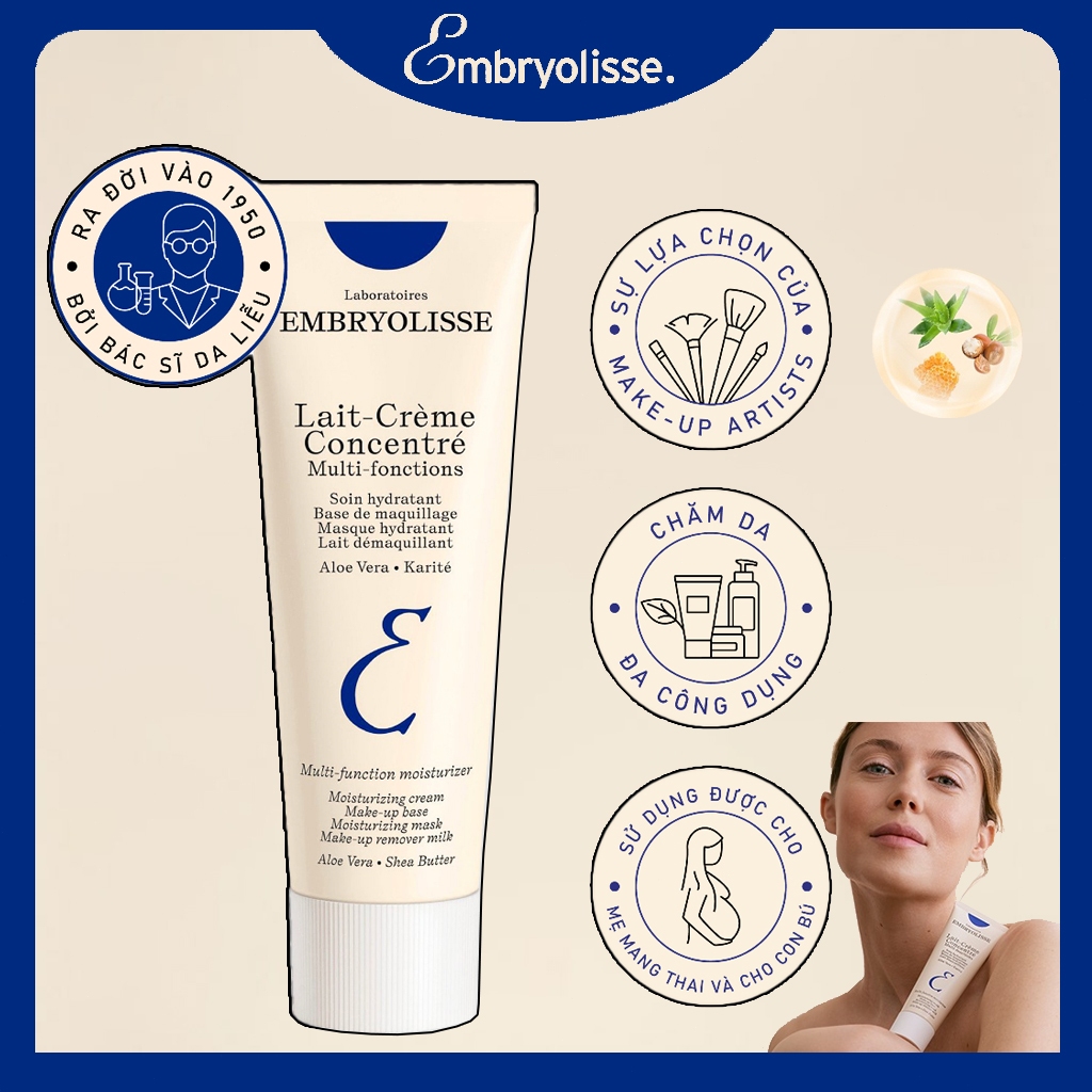 Sữa Dưỡng Ẩm Siêu Phục Hồi Embryolisse Lait Creme Concentre 75ML-Kem ...
