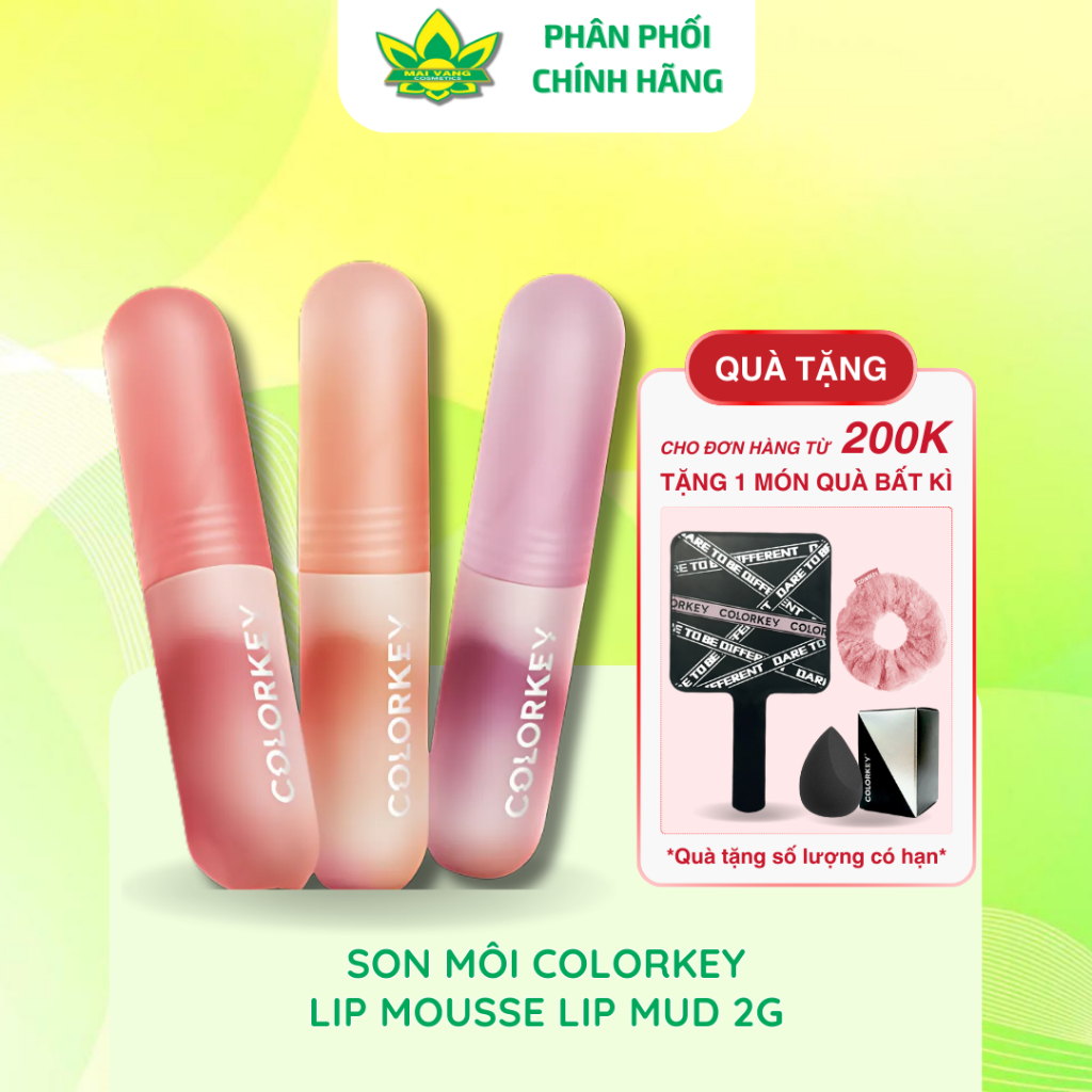 [Hàng chính hãng] Son Môi Colorkey Lip Mousse Lip Mud Son Bùn Màu Nhung ...