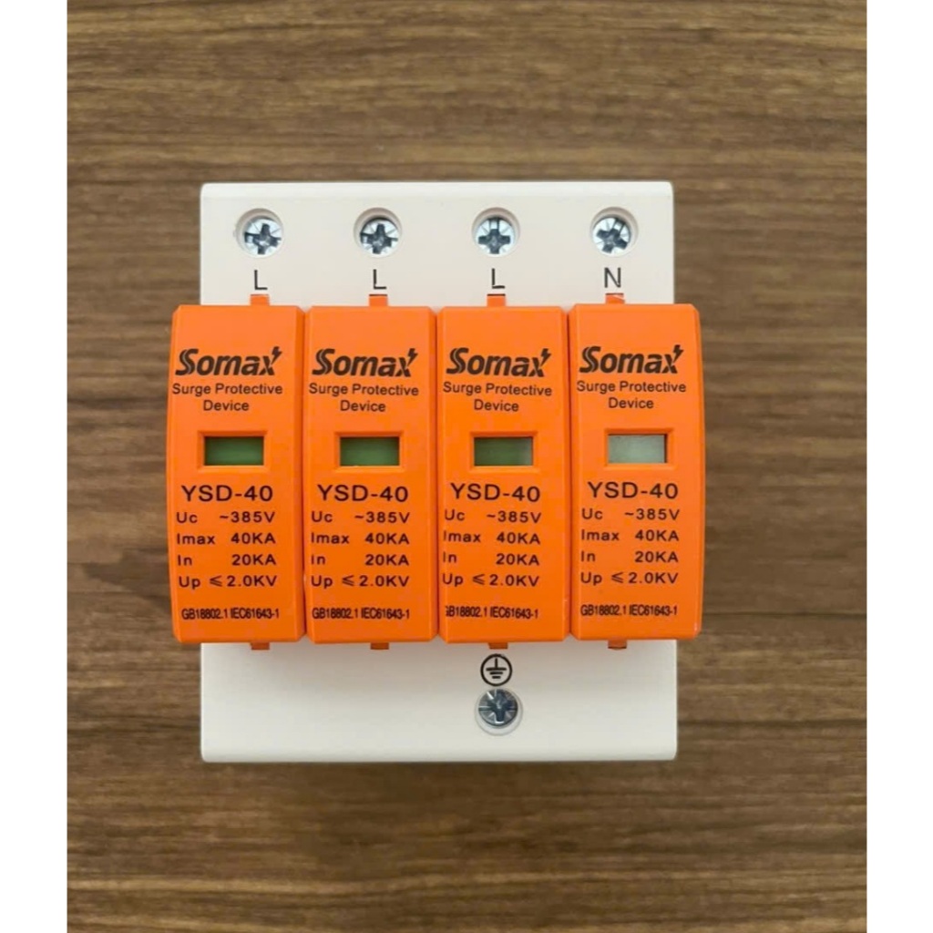 [CHÍNH HÃNG]CHỐNG SÉT LAN TRUYỀN AC 4P 40kA - Cắt sét AC 1pha , 3 pha | Shopee Việt Nam