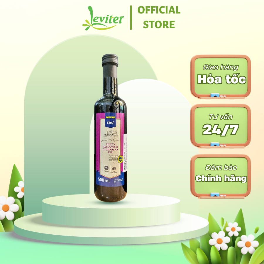 Giấm Balsamic Metro Chef 500ML – Giấm Nho Cô Đặc Từ Italy | Shopee Việt Nam