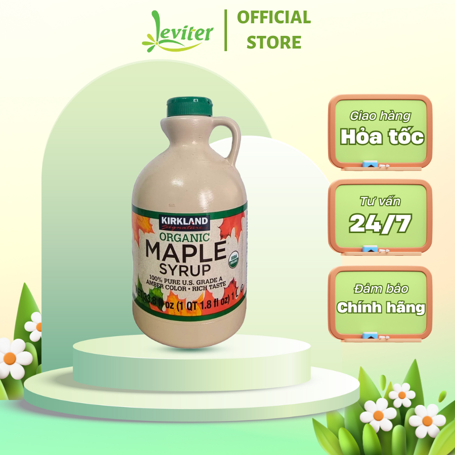 [2026 ]Siro cây phong hữu cơ Maple Syrup Kirkland - 1L - chính hãng ...