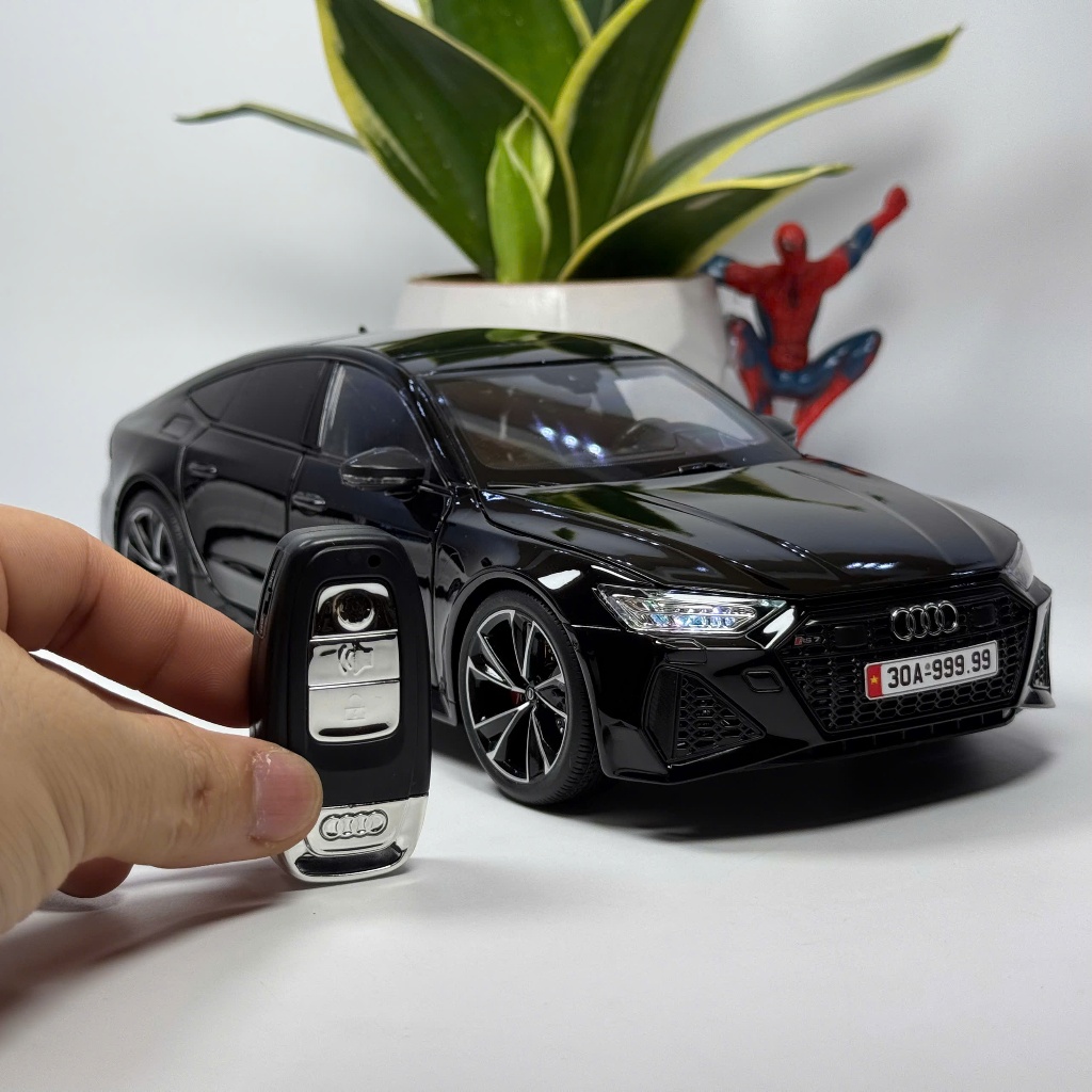 [Có chìa khóa Remote] Mô hình xe Audi RS7 Sportback tỷ lệ 1:18 bằng kim ...