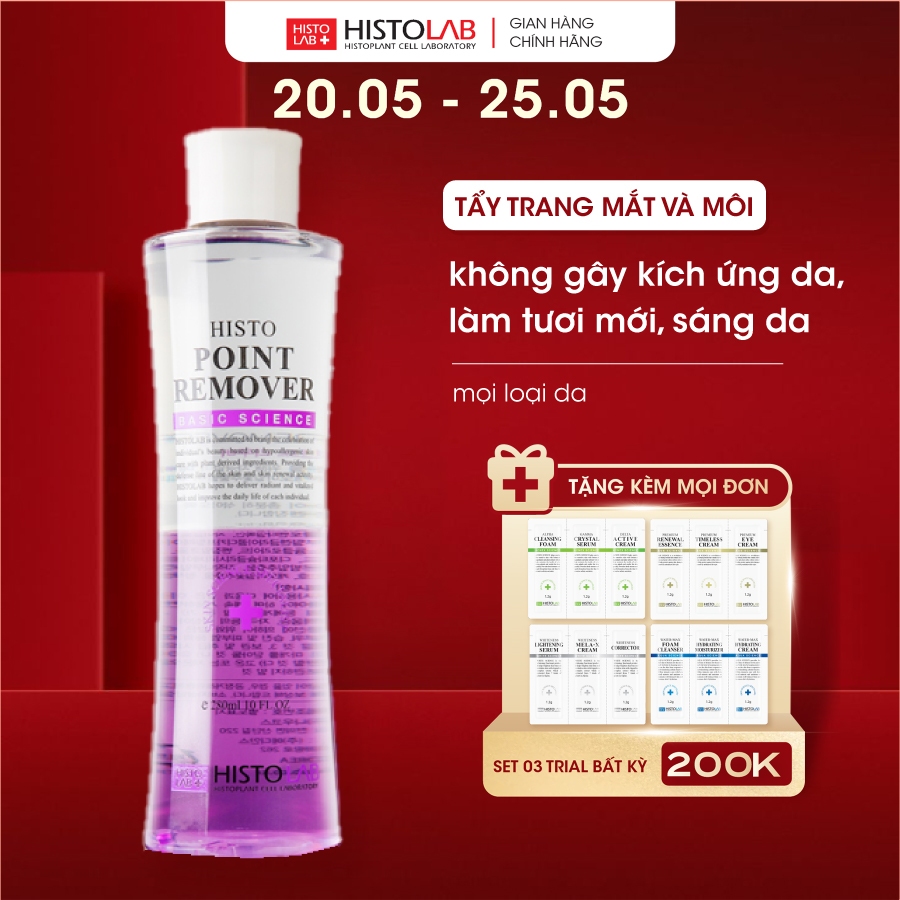 Nước Tẩy Trang Mắt và Môi HISTOLAB Histo Point Remover 280ml | Shopee Việt Nam