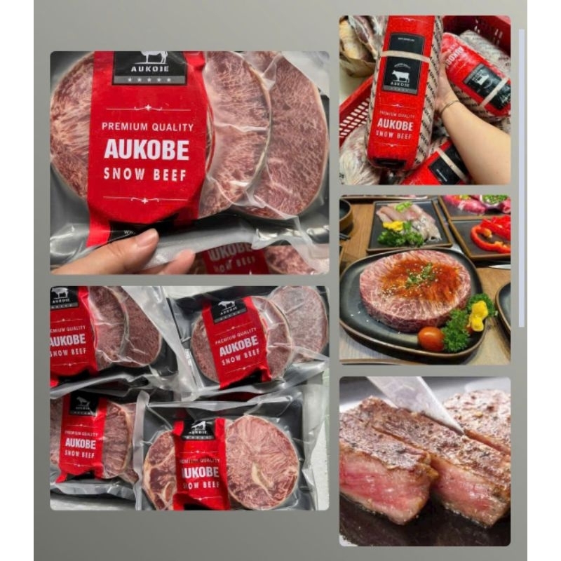 LÕI VAI BÒ AUKOBE khay 500g 3miếng . (Giao hỏa tốc) | Shopee Việt Nam