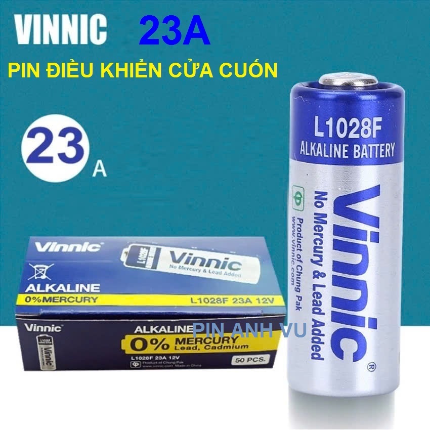 Pin 12V 23A VINNIC L1028F pin xịn theo khiển Dùng Cho Remote ô tô, cửa cuốn, chuông cửa, công ...