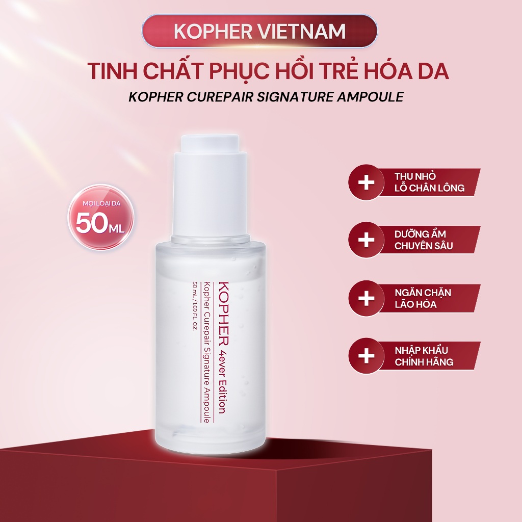 Serum Phục Hồi Dưỡng Sáng Da KOPHER Curepair Signature Ampoule 50ml Da ...