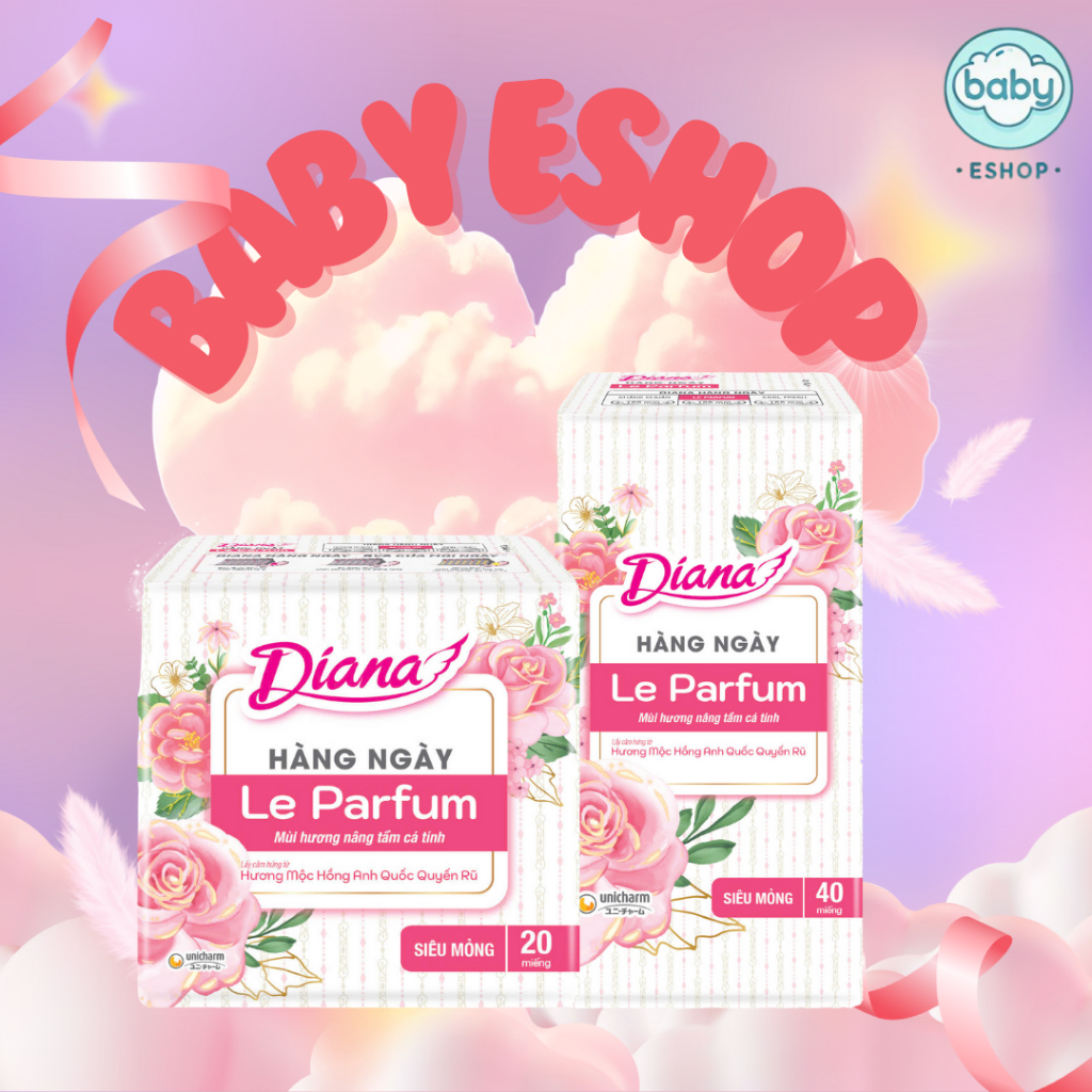 (MỚI RA MẮT) Băng vệ sinh hàng ngày DIANA LE PARFUM hương mộc lan Anh ...