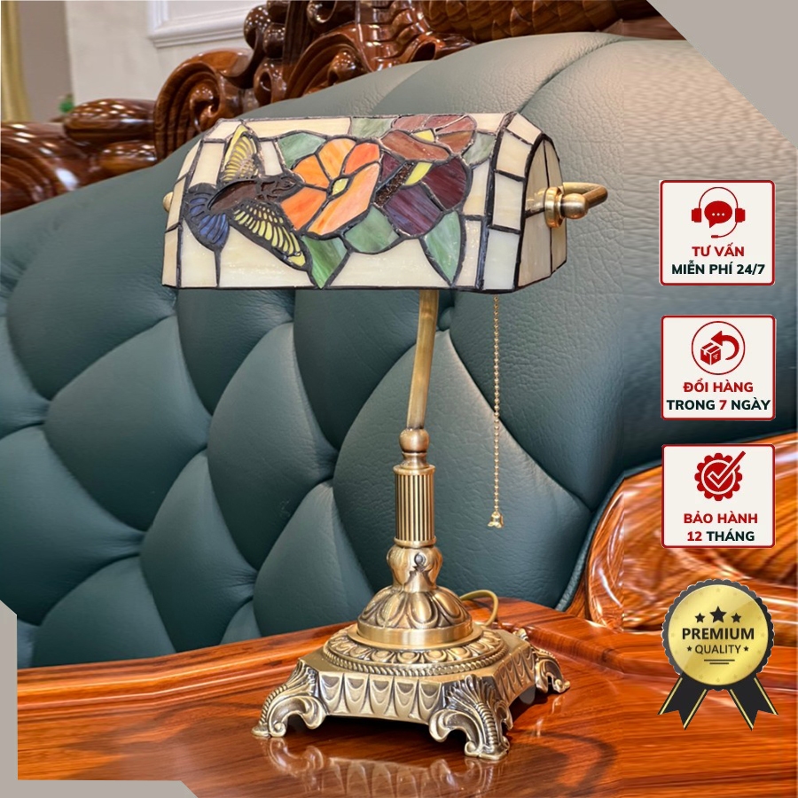 Đèn ngủ, đèn bàn tiffany mang phong cách tân cổ điển TF25 | Shopee Việt Nam