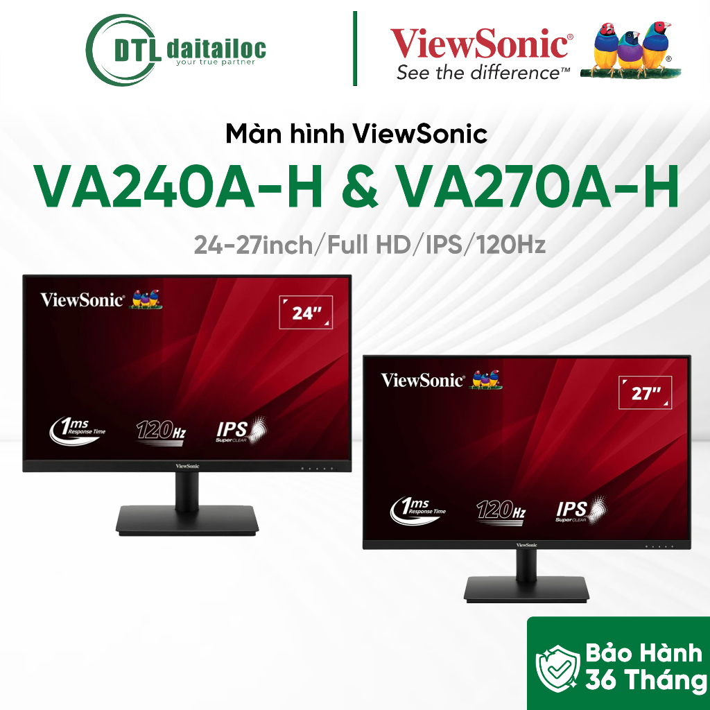 Màn hình ViewSonic VA240A-H & VA270A-H 24-27inch Full HD IPS 120Hz ...