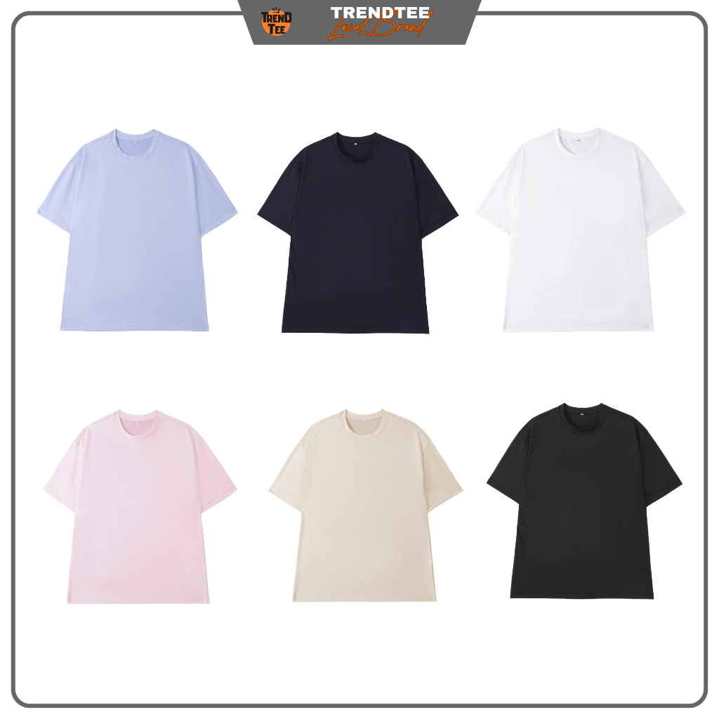 Áo Thun Trơn Nam Nữ TRENDTEE Cotton Thoáng Mát 190gsm - T1HF7 | Shopee Việt Nam
