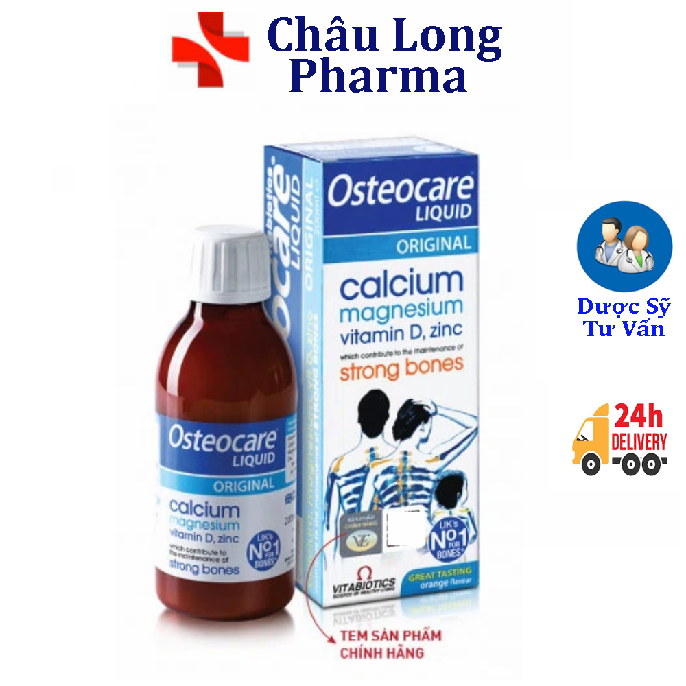 Siro Osteocare Liquid Vitabiotics bổ sung canxi, magiê, vitamin D, kẽm giúp xương chắc khỏe ...
