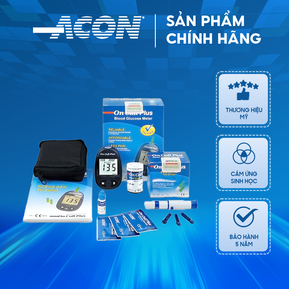Máy đo đường huyết ACON On Call Plus – 01 Bộ | Shopee Việt Nam