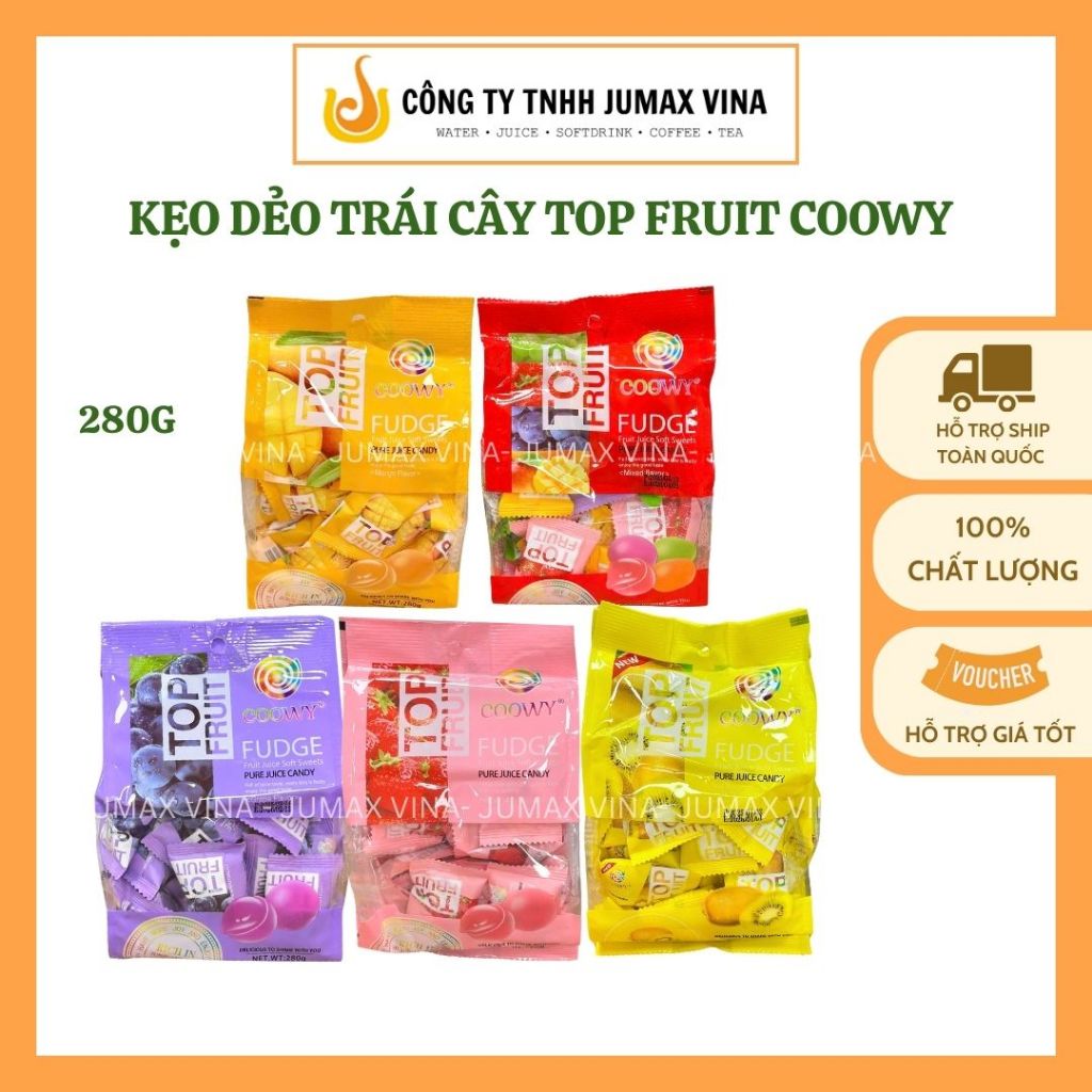 [HSD 2026] Kẹo dẻo trái cây Top Fruit COOWY 280g: coowy xoài và đủ vị ...