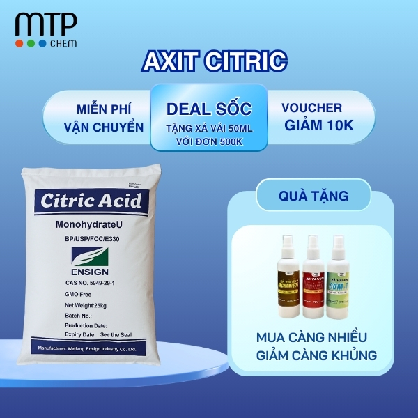 Axit chanh, acid citric, bột chanh, bột chua, dùng trong thực phẩm tạo ...