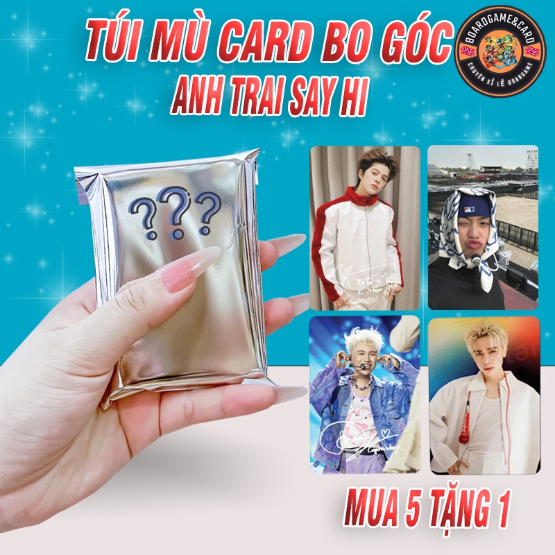 [MUA 5 TẶNG 1]Túi Mù Card Bo Góc Anh Trai Say Hiii - Card HIEUTHUHAI ...