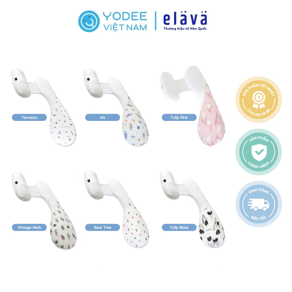 Elava Combo gối bầu đa năng chữ H nâng đỡ toàn thân mẹ bầu, 100% bông Huvis kháng khuẩn | Shopee ...