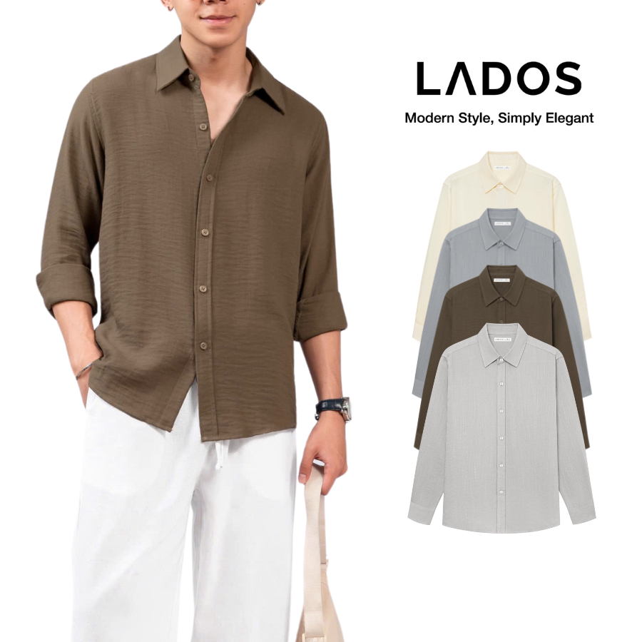 Áo Sơ Mi Nam Relax Casual LADOS-8176 Vải Linen Mềm Rũ Cao Cấp, Mát Lạnh ...