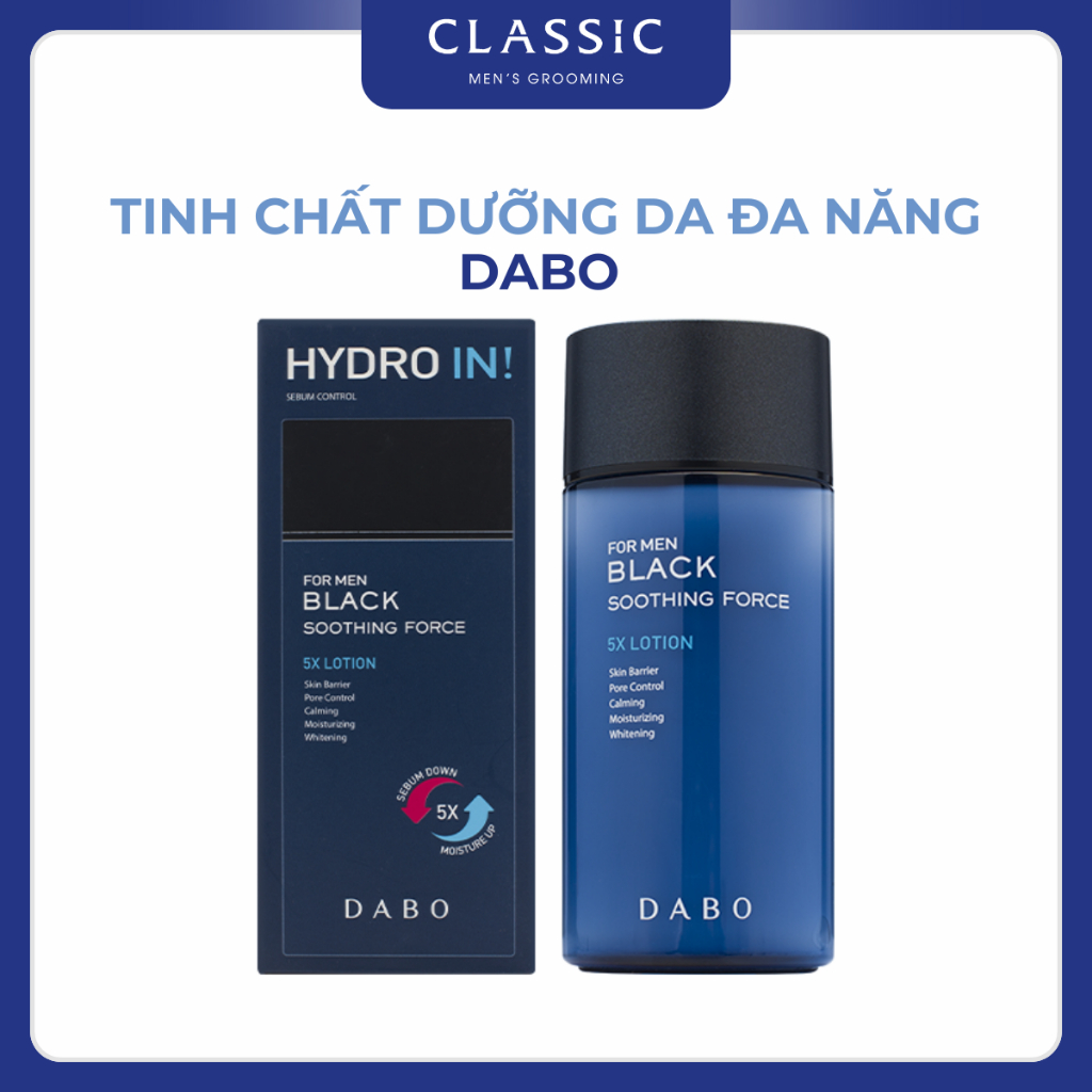 Tinh chất dưỡng da đa năng Dabo For Men Black Soothing Force 5x Lotion ...