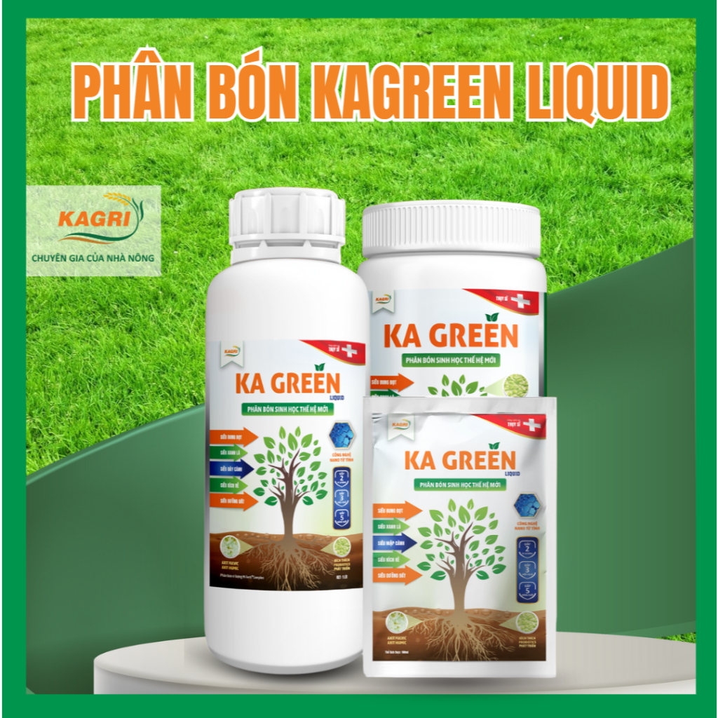 [KAGRI] KAGREEN Phân bón sinh học KA GREEN, bổ sung vi sinh cải thiện đất, kích rễ, bung đọt ...