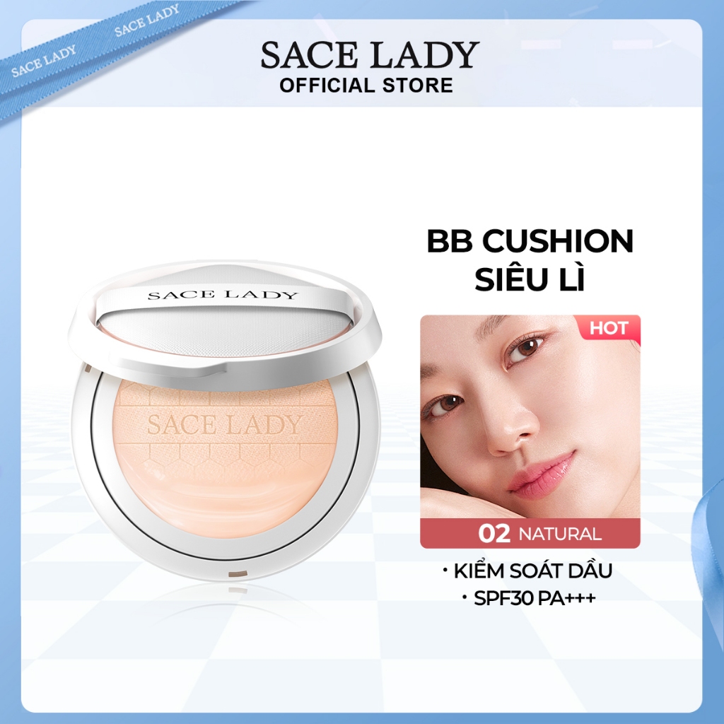 Cushion SACE LADY Phấn Nước Kiểm Soát Dầu Lâu Trô Kem Nền Chống Thấm ...