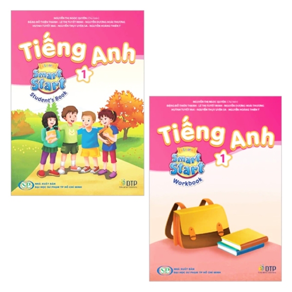 Sách - Combo Tiếng Anh 1 I-Learn Smart Start - Student's Book + Workbook ( Kèm Bìa Bao ...