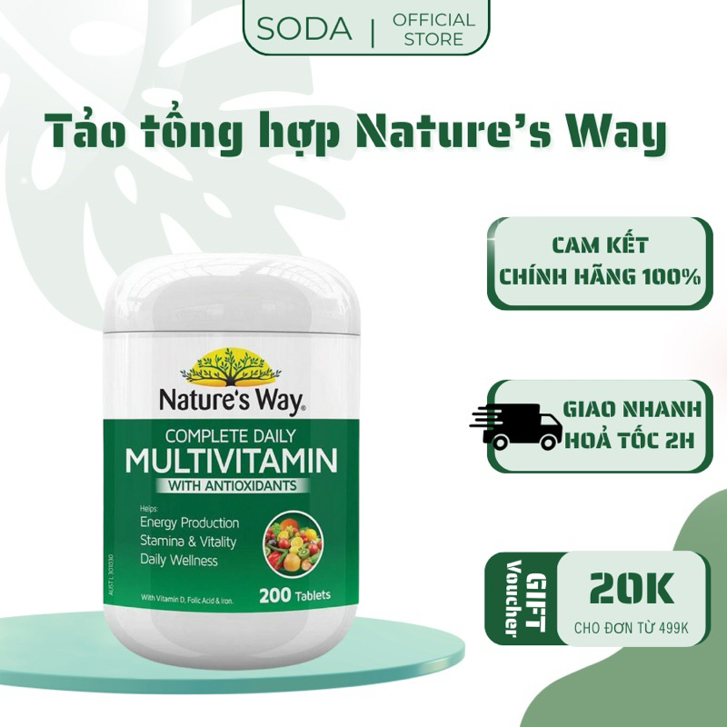 Viên Uống Vitamin Tổng Hợp Nature’s Way Complete Daily Multivitamin Úc ...