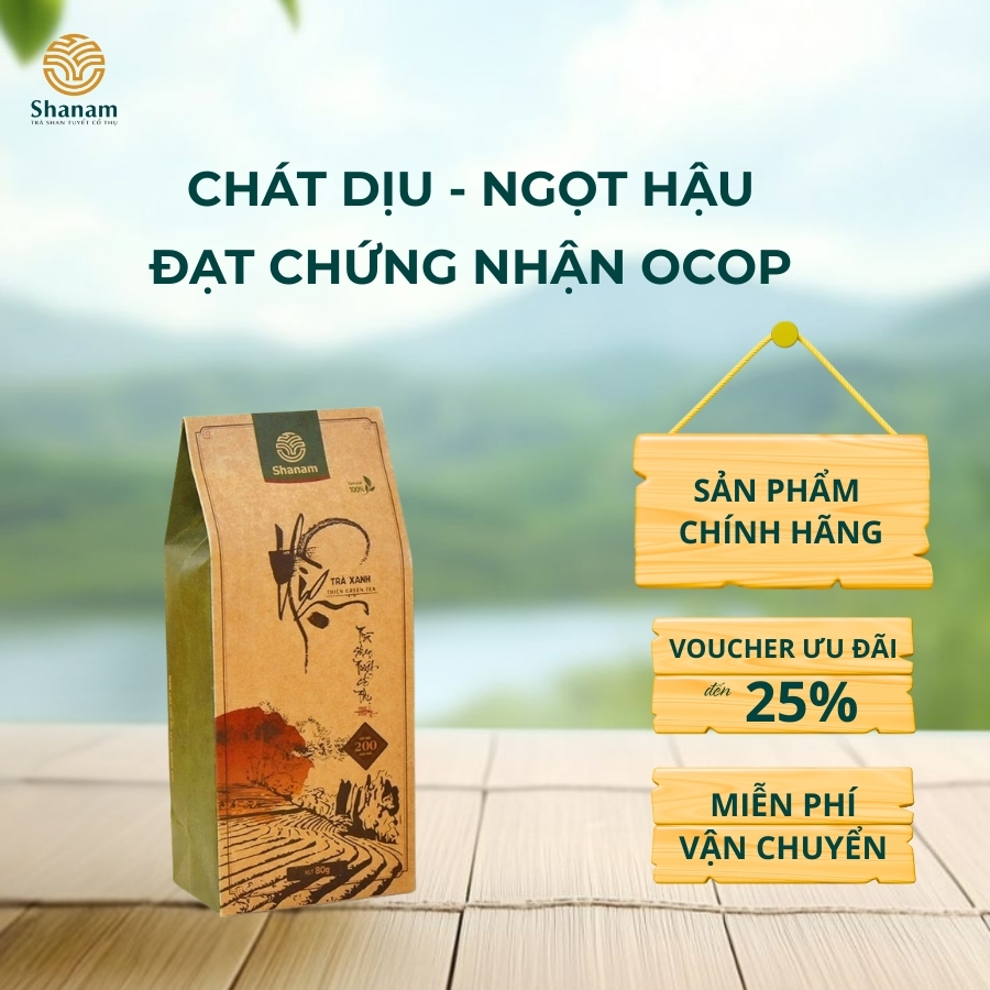 Trà Xanh Thiện, Lục Trà Shan Tuyết Cổ Thụ Tự Nhiên Túi 80g - Shanam ...