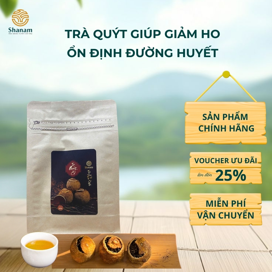 TRÀ SHAN TUYẾT CỔ THỤ SHANAM - TÚI TRÀ QUÝT CỔ 100G | Shopee Việt Nam