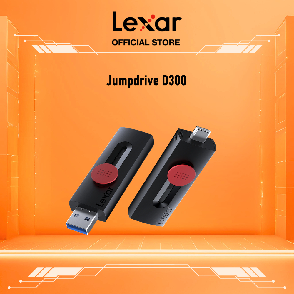 USB Lexar JumpDrive D300 3.2 Gen 1 Type-C/Type-A 32GB-256GB Tốc Độ Đọc ...