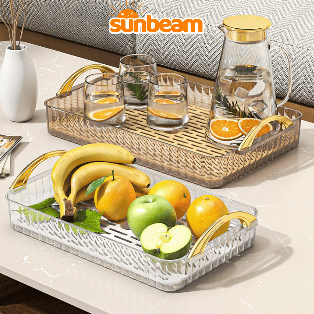 Khay Úp Ly Cốc SUNBEAM 2 Lớp Kèm Hộp Lưu Trữ, Khay trà, Cafe Có Quai ...