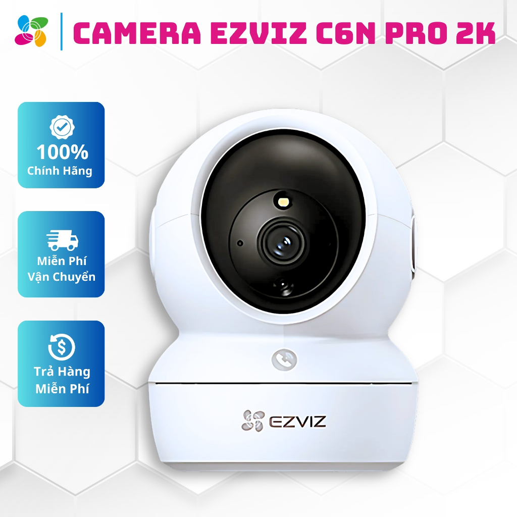 Camera EZVIZ C6N Pro 2K - Độ Phân Giải 3MP, Theo Dõi Tự Động, Hồng ...