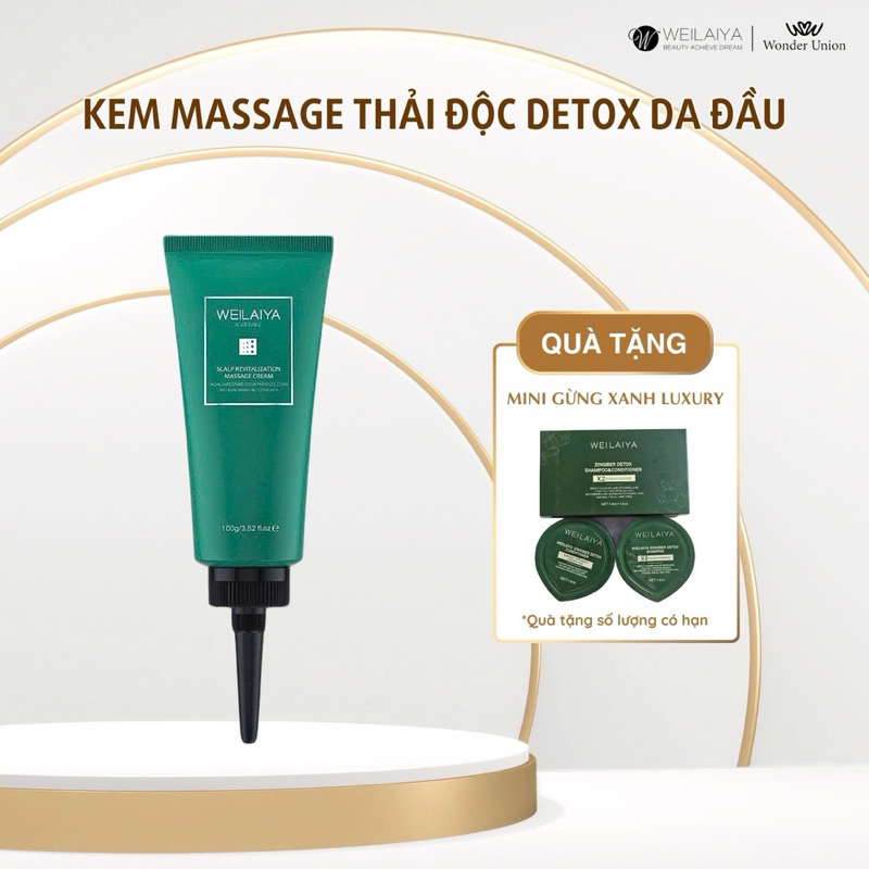 Kem massage thải độc detox da đầu từ muối biển ch.ết Weilaiya 100g ...