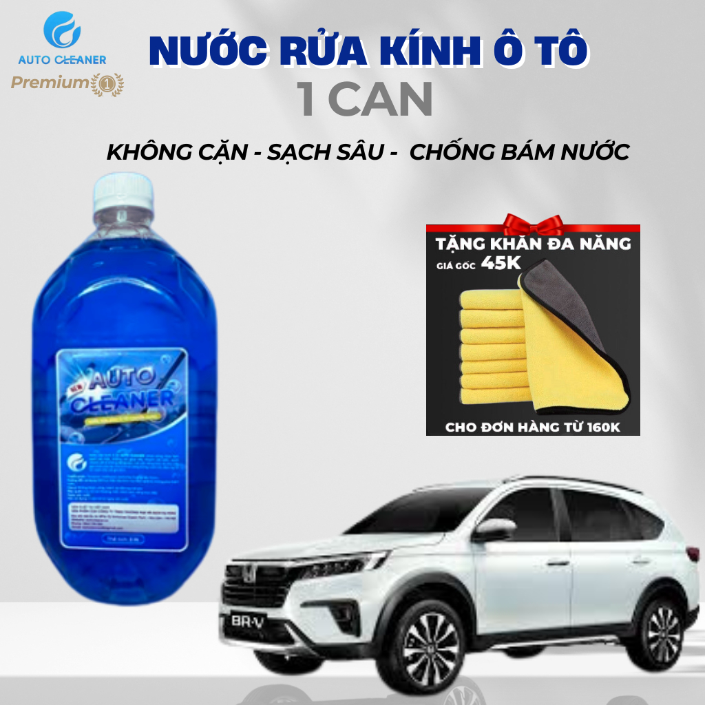 Dung dịch rửa kính ô tô cao cấp đậm đặc 1:1000, không chứa amoniac, an ...
