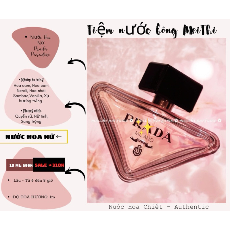 Chiết 12ml P.rada Milano EDP | Shopee Việt Nam