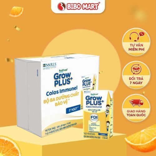 Thùng 24 Hộp Sữa Bột Pha Sẵn GrowPLUS+ Colos Immunel 180ml 110ml Cho Bé ...