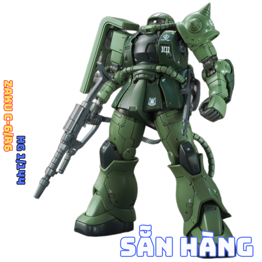 [SẴN HÀNG] Mô Hình Lắp Ráp HG 1/144 UC GTO Zaku II Fighter Type R6 / C6 ...