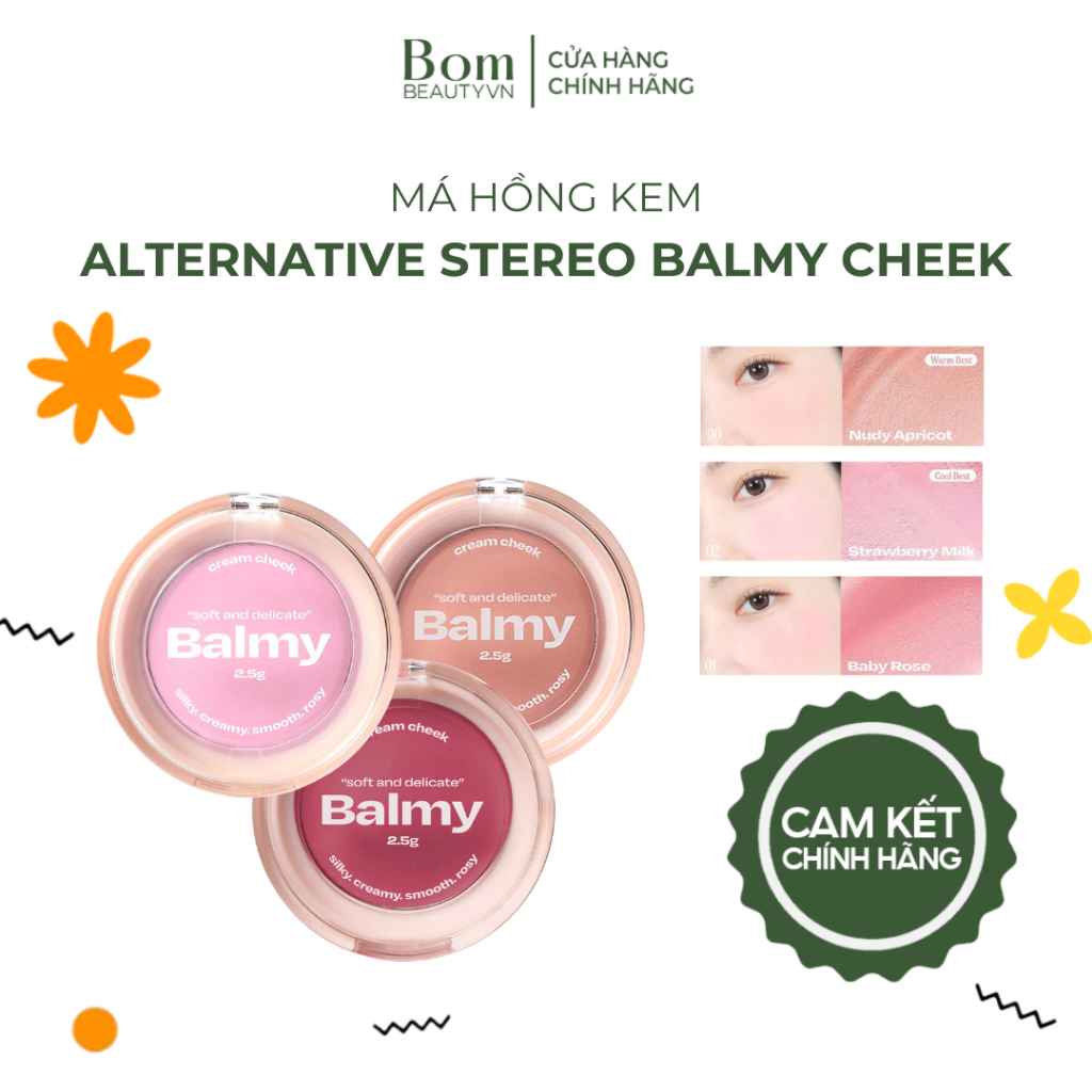 Phấn Má Hồng Dạng Kem Thuần Chay Hàn Quốc Alternative Stereo Balmy ...