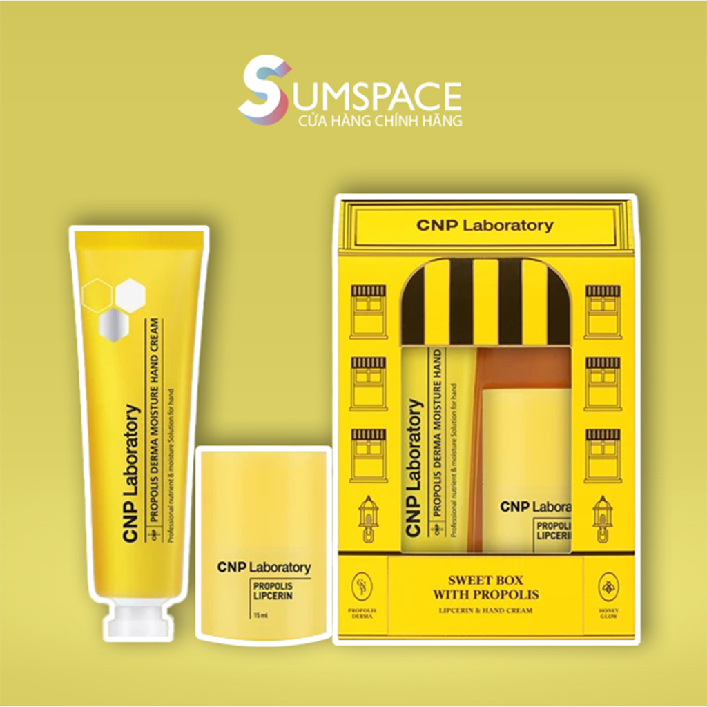 [SUM SPACE] [COMBO] Son Dưỡng Môi & Kem Dưỡng Tay Keo Ong CNP Propolis ...